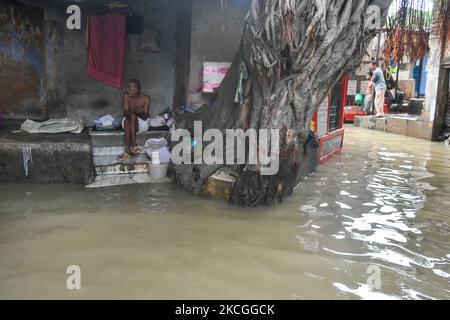 High tide over river Ganges caused massive flooding to various parts of ...
