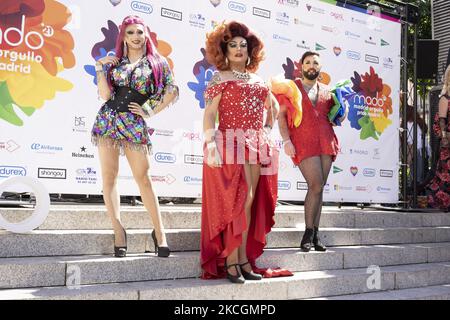 La Plexy attends MADO opening speech photocall on June 30, 2021 in ...