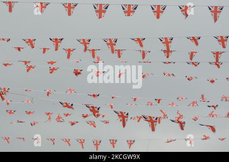 Flags on the Shankill Road, Belfast, Northern Ireland Stock Photo - Alamy