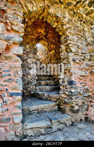 A general view of the Pari Mahal (The Palace of Fairies) after seasons ...