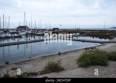 View of Ballen Marina, popular tourist destination of the island of ...