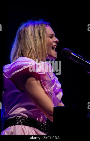 Italian singer-songwriter Francesca Michielin on the stage of Marostica ...