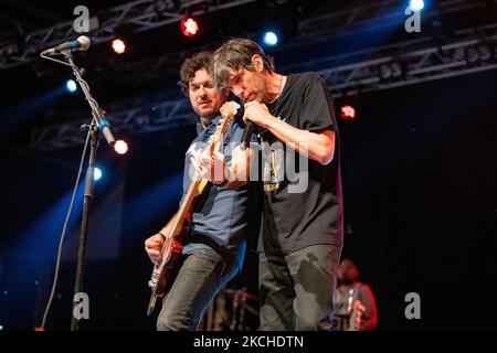 Bugo performs live at Circolo Magnolia on July 18, 2021 in Milan, Italy ...