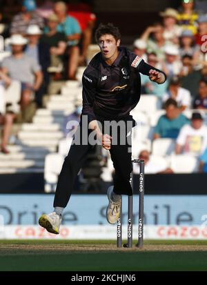 Calvin Harrison of Manchester Originals during The Hundred between Oval ...