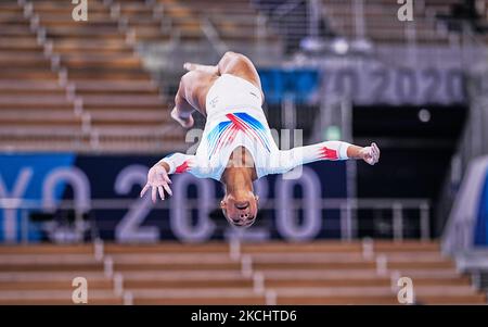 Marine BOYER of France (women's balance beam) during the FIG World Cup ...
