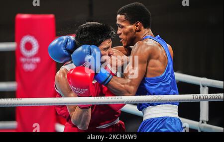 Daniel Francisco Veron from Argentina and Euri Cedeno Martinez from the ...