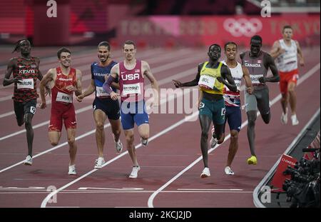 Peter Bol during 800 meter for men at the Tokyo Olympics, Tokyo Olympic ...