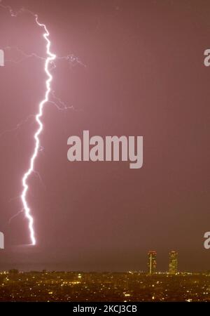Barcelona was shaken by a spectacular electrical storm, which in some ...