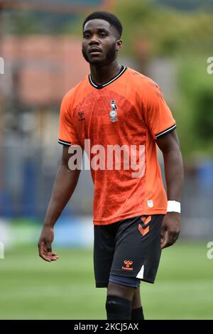 Oldham Athletic's Junior Luamba during the FA Youth Cup match between ...