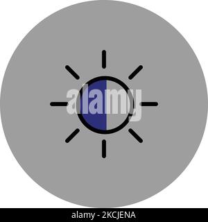 brightness icon black vector illustration Stock Vector Image & Art - Alamy