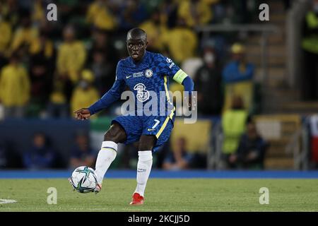 N'Golo Kante of Chelsea does passed during the UEFA Champions League ...