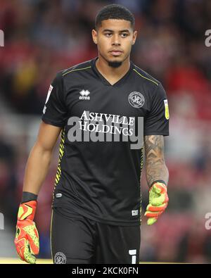 Seny Dieng #1 of Middlesbrough during the Sky Bet Championship match ...