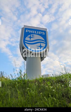 Philips office building in Warsaw, Poland on July 29, 2021. (Photo by ...
