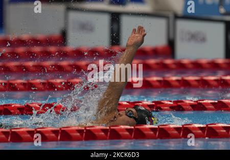 Nelson Crispin Corzo from Colombia winning gold during swimming at the ...