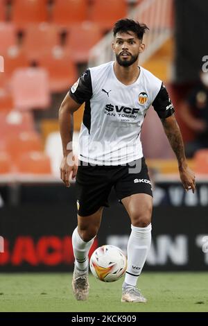 Omar Alderete of Valencia CF during the La Liga match between RCD ...