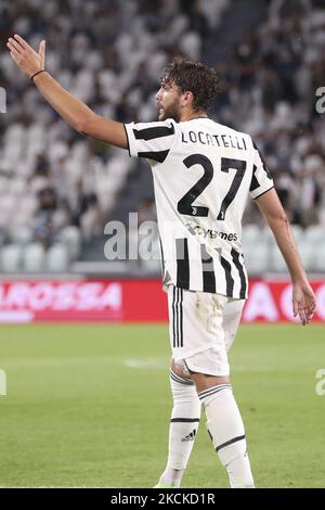 Manuel Locatelli of Juventus FC gestures during the Serie A football ...