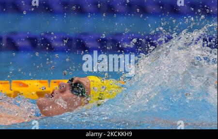 Timothy Hodge from Australia winning silver during swimming at the ...