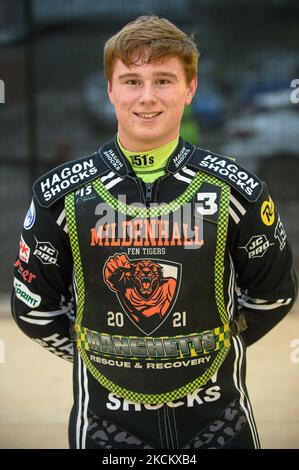 Sam Hagon of Belle Vue Aces during the Belle Vue Aces Media Day at the ...
