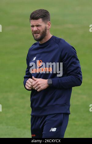 Michael Nelson, Blyth Spartans Manager, seen during the Vanarama ...