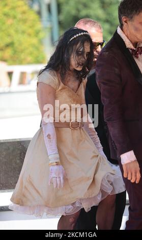 Zombie walk during the 78th Venice International Film Festival on ...