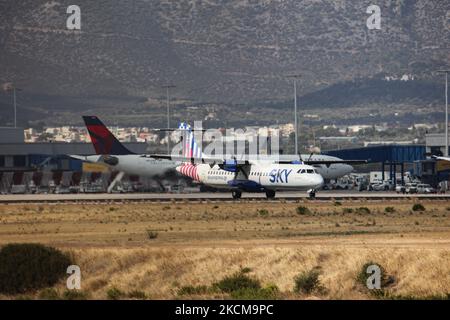 A new Sky Express ATR 72-600 turboprop aircraft with registration SX ...