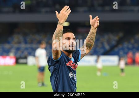 Lorenzo Insigne of Napoli celebrates at the end of the match Napoli 26 ...