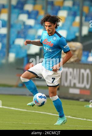 Eljif Elmas of S.S.C. Napoli is in action during the UEFA Champions ...