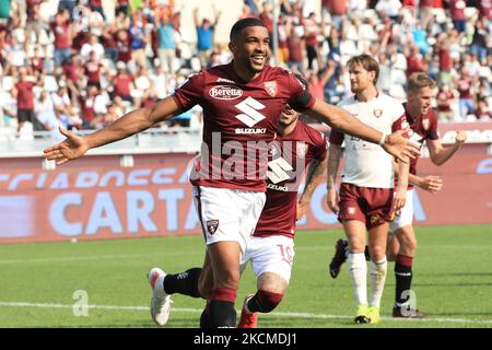 Gleison Bremer (Torino FC) celebrates the goal during the Italian ...