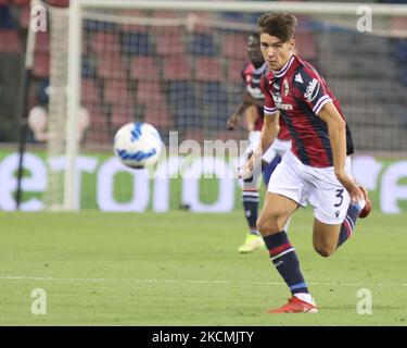 Aaron Hickey (Bologna FC) during Bologna vs Parma, italian soccer Serie ...