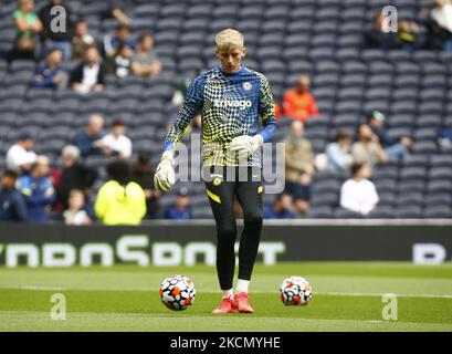 Chelsea's Lucas Bergstrom during the pre-match warm-up during the ...