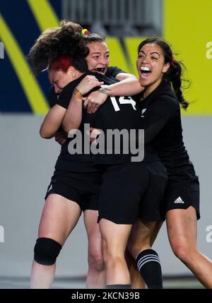 New Zealand's Ruby Tui celebrates victory over England following the ...