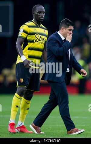 Xisco Muñoz of Watford gestures during the Premier League match between ...