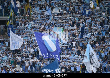 Lazio supporters on the stands during the Serie A match between SS ...