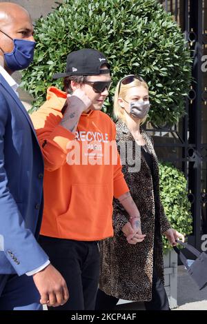 Brooklyn Beckham and Nicola Peltz at the Ritz Hotel, on October 03 ...