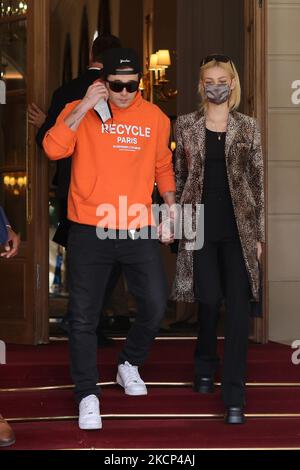 Brooklyn Beckham and Nicola Peltz at the Ritz Hotel, on October 03 ...