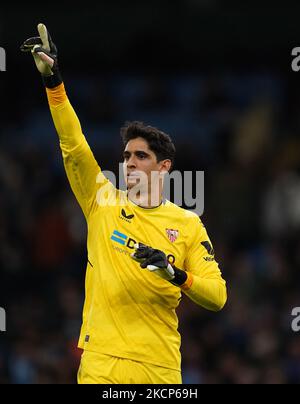 Sevilla goalkeeper Yassine Bounou during the UEFA Champions League ...
