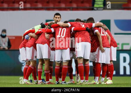 Aleksei Sutormin of Russia looks on during the warm-up ahead of the ...