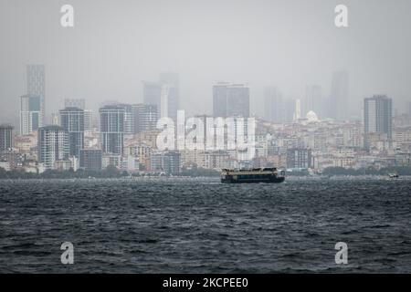 On 10 October, 2021, rain clouds hung over eastern Istanbul's ...