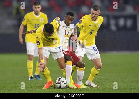 Alexandru Cicaldau and Solomon Udo during the FIFA World Cup Qatar 2022 ...