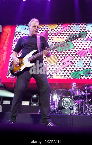 Singer David Summers of the music band Hombres G performs live on stage ...