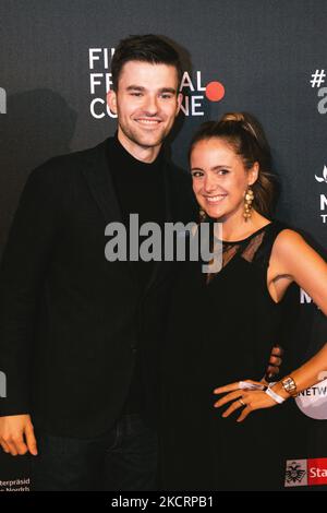 actress Katrin Wolter and Actor Patrick Moelleken attend Film festival ...
