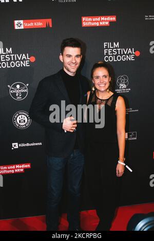 Actress Katrin Wolter and Actor Patrick Moelleken attend Film festival ...