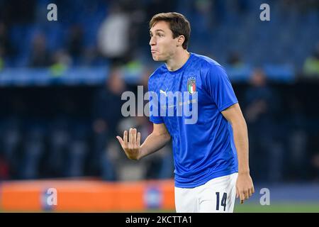 Federico Chiesa of Italy reacts during the World Cup 2022 qualifier ...