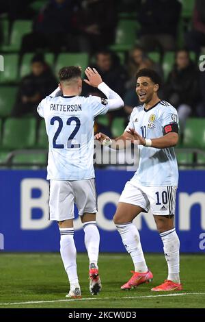 Che Adams and Nathan Patterson celebrate in action during the Fifa ...