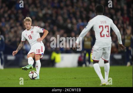 Daniel Wass of Denmark during Scotland against Denmark, World Cup ...