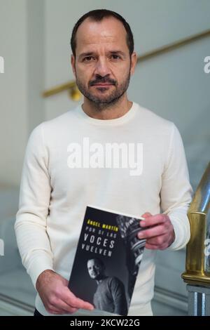 Angel Martin poses during the presentation of the book "In case the ...