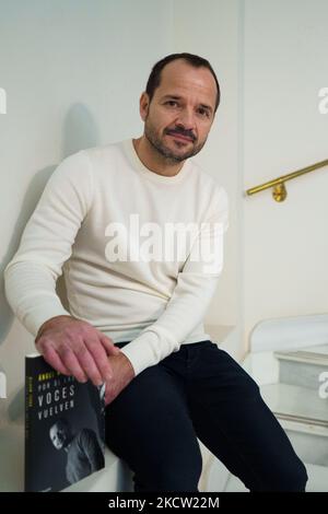 Angel Martin poses during the presentation of the book "In case the ...