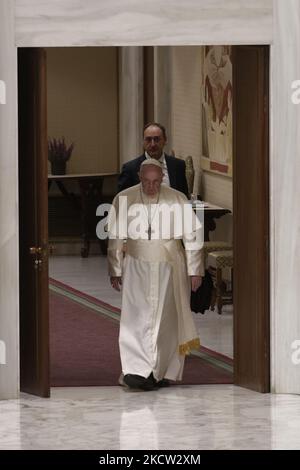 Vatican City, Vatican. 17th Nov, 2021. Pope Francis arrives for his ...