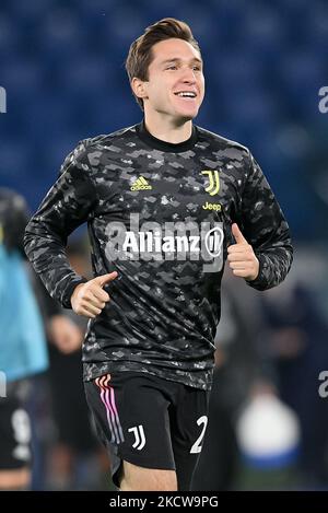 Federico Chiesa of Juventus looks on during to the pre-season friendly ...