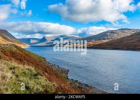 The freshwater loch of Loch Lyon in Perthshire, Scotland Stock Photo ...